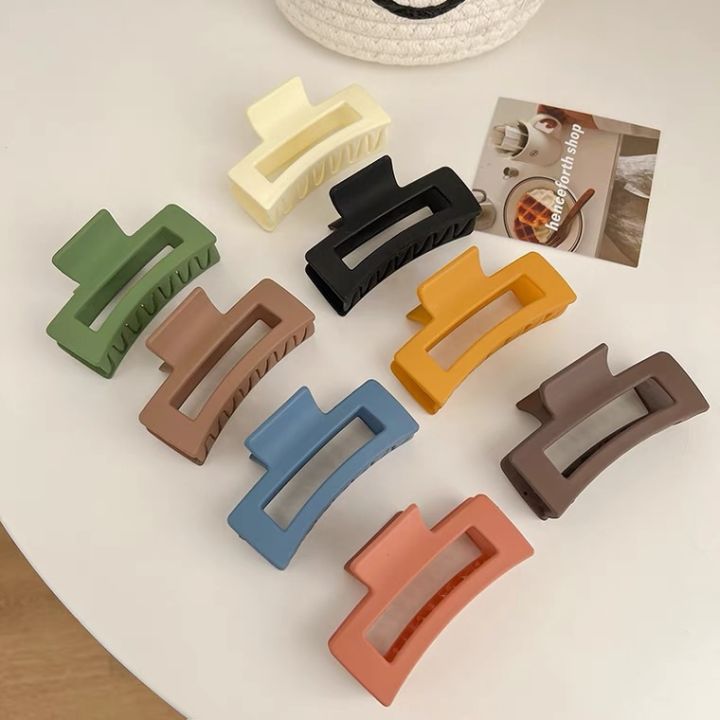 [ Ready Stock ] Large Korean INS Temperament Ribbon Hair Clip Square ...