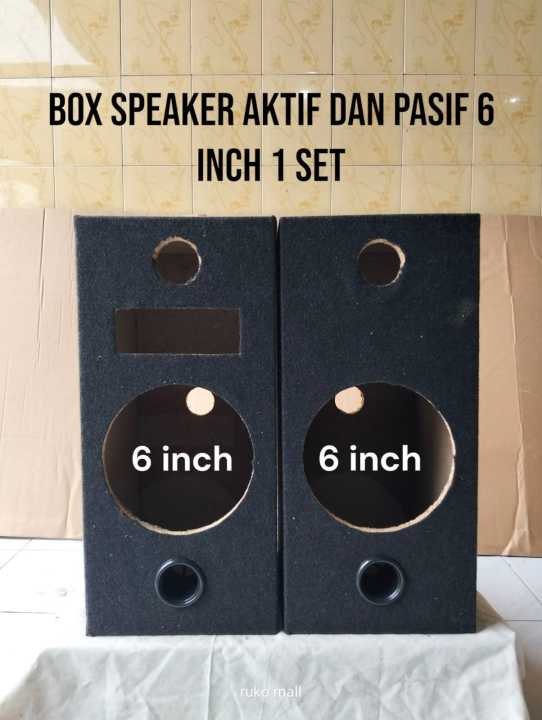 Box Speaker 6 inch Aktif dan Pasif 1 set | Lazada Indonesia