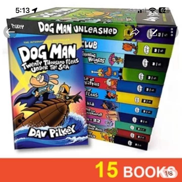 [Ready Stock] Dog Man / Cat Kid Collection (15 Books Hardcover) | Lazada
