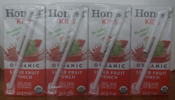 Honest Kids Super Fruit Punch Organic Fruit Juice Drink, 6 Fl Oz, 8 ...