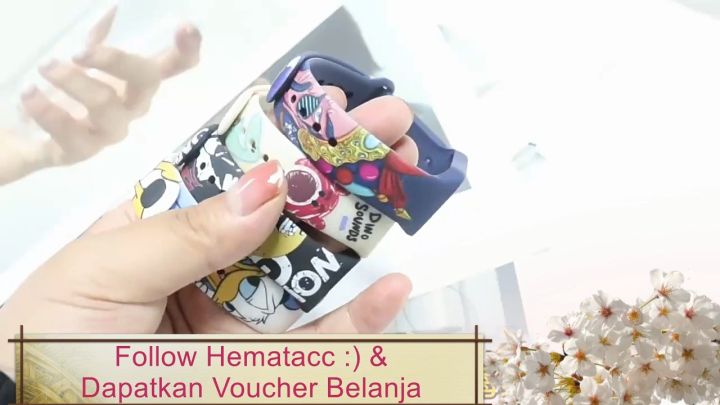 Strap Mi Band 8 Active Motif Logo Kartun Karakter Lucu Tali Xiaomi Smart Band 8 Active Strip ...