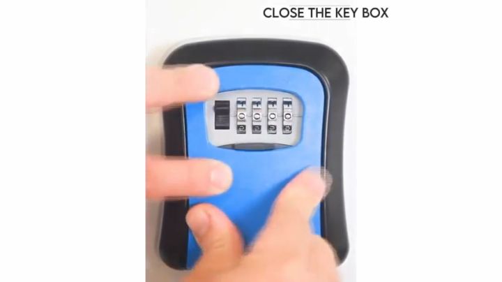 Safe Key Box with Password 4 Digit Combination Wall Mount Key Box ...