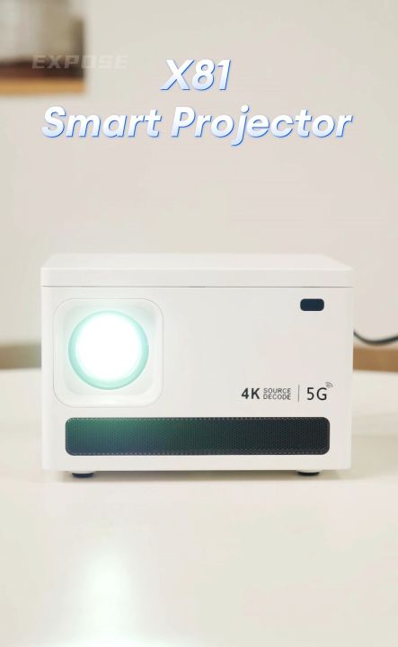 Smart projector Android 4K UHD Bluetooth 4.0 mini Wi-Fi projector 2 ...