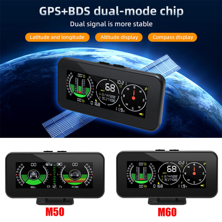 Auto HUD Head Up Display M60/M50 GPS Digital Speedometer Off Road 4x4 ...