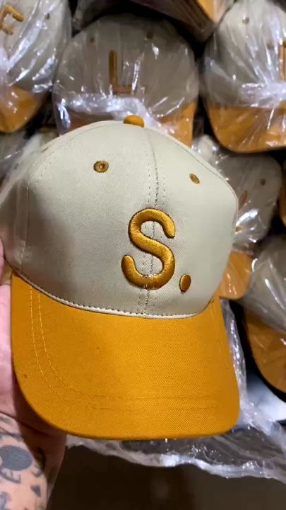 Terbaru 2024 Topi Anak Bordir Inisial A-Z Full Hitam Huruf Alfabeth ...