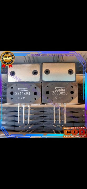 SANKEN 2sc3858 dan 2sa1494 transistor final original 3858 1494 | Lazada ...