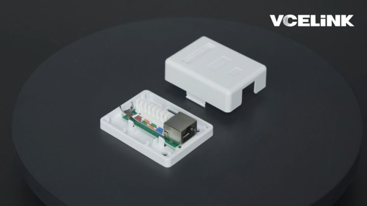 Cat6 Modular Box Surface Mount Box With Adhesive Dual Port | Lazada PH