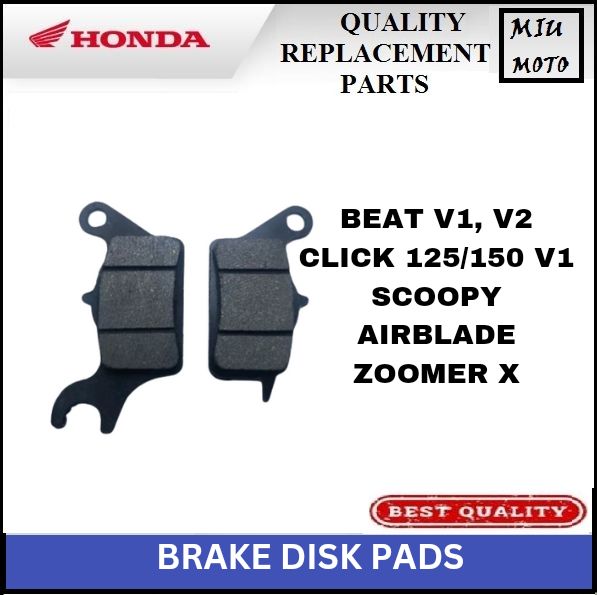 BEAT FI SCOOPY CARB CLICK 125 V1 CLICK 150 V1 ZOOMER X SCOOPY Brake Pad ...
