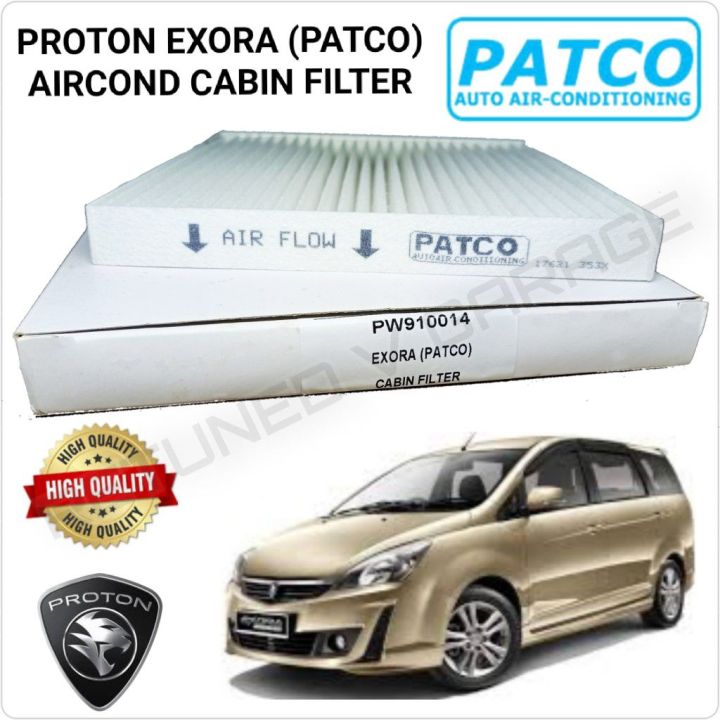 PROTON EXORA (PATCO) AIRCOND CABIN FILTER ( PW 910014 ) | Lazada