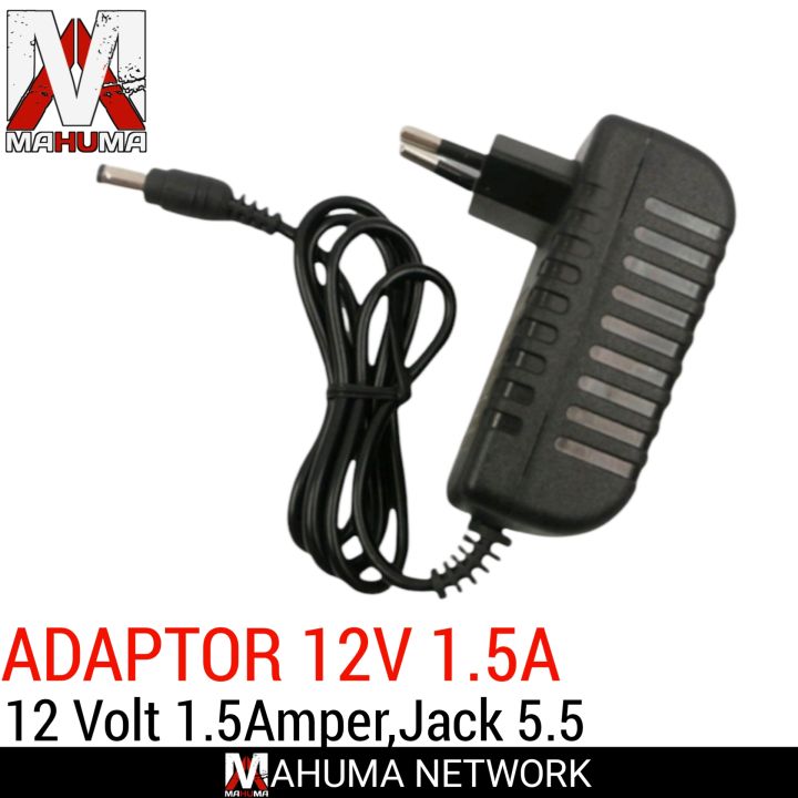 0Adaptor Adapter 12 volt 1.5 amper 12v 1.5a CCTV Modem Router | Lazada ...