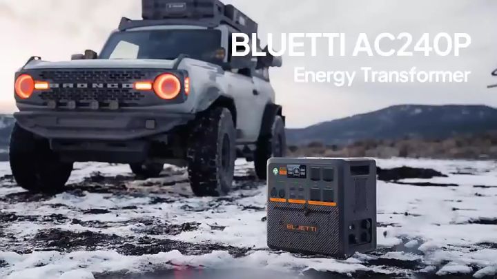 BLUETTI AC240P Portable Power Station 1843Wh 2400W LiFePO4 Battery 220 ...
