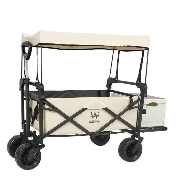 Foldable Outdoor Camping Travel Cart Children's Stroller Picnic Wagon ...