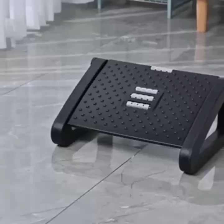 Ergonomic Adjustable Footrest for Desk, 6-Position Height, Comfortable ...