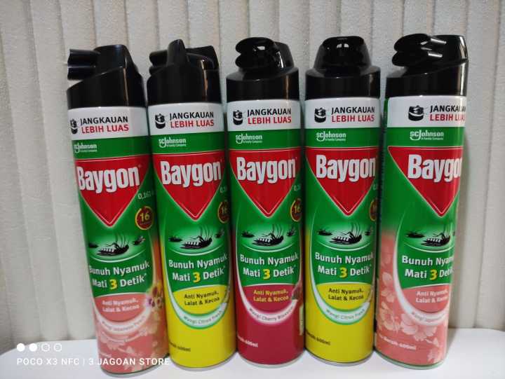 Baygon pembasmi serangga wangi garden aerosol 600ml | Lazada Indonesia