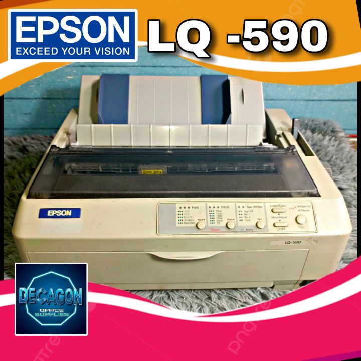 EPSON LQ-590 DOT MATRIX PRINTER COMPLETE SET | Lazada PH