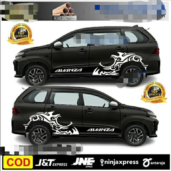 sticker striping batik Avanza body mobil racing jdm japan toyota ...