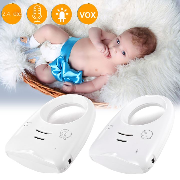 Portable 2.4GHz Wireless Digital Audio Baby Monitor One-Way Talk ...
