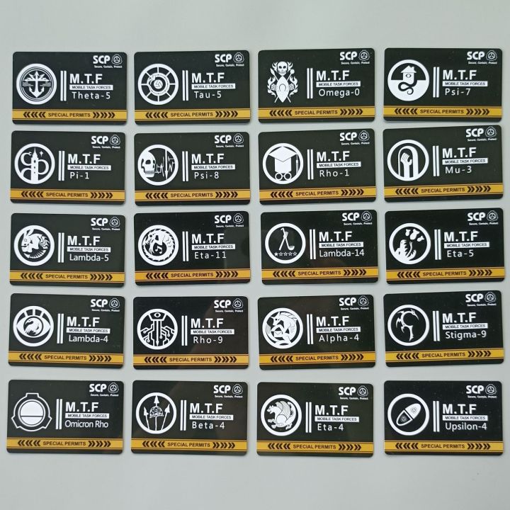 SCP Foundation MTF Mobile Task Forces PVC Hardcard Secret GUARD Cosplay Card | Lazada PH