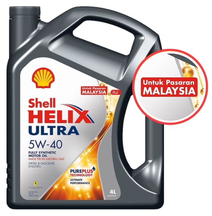 [Pasaran Malaysia] Shell Helix Ultra 5w40 Ultra 4L Fully Synthetic ...