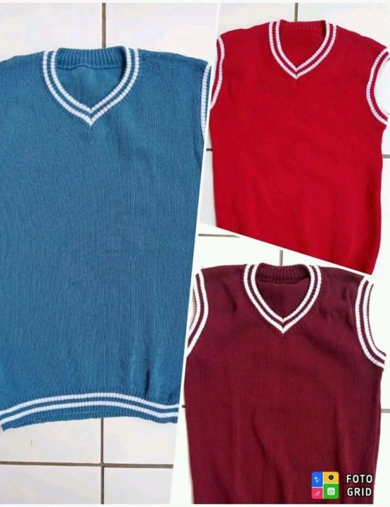 Rompi Rajut Dewasa / Rompi SMA / Rompi SMP / Rompi Sekolah SD / Baju ...