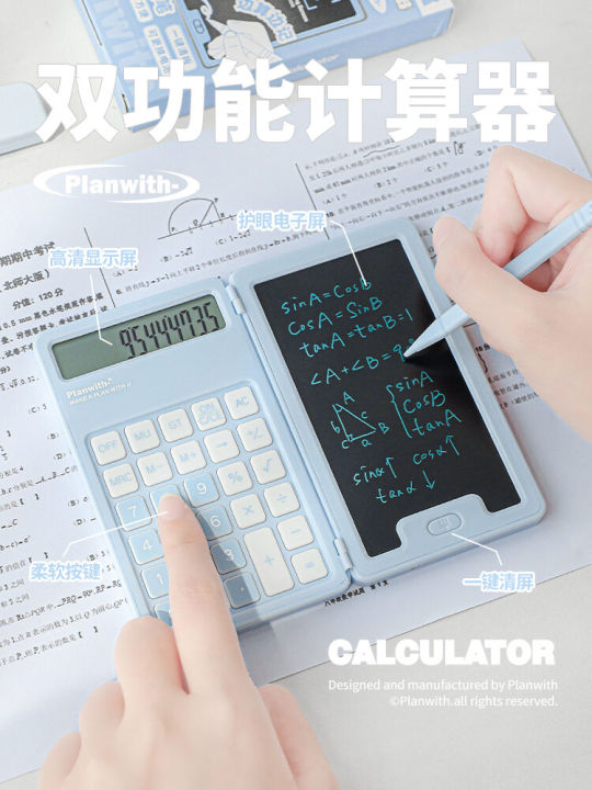 Portable Mini Scientific Calculator Planwith Handwritten Financial ...