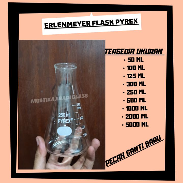 Erlenmeyer Flask 250ml - 250 Ml Pyrex | Lazada Indonesia