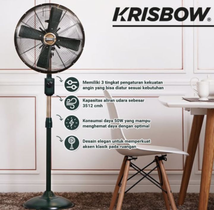 KRISBOW KIPAS ANGIN VINTAGE KLASIK 16INC 50W | Lazada Indonesia