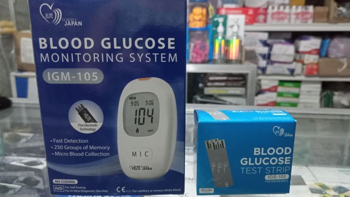 Glucometer Elite IGM 105(Strips is 50pcs per box) | Lazada PH