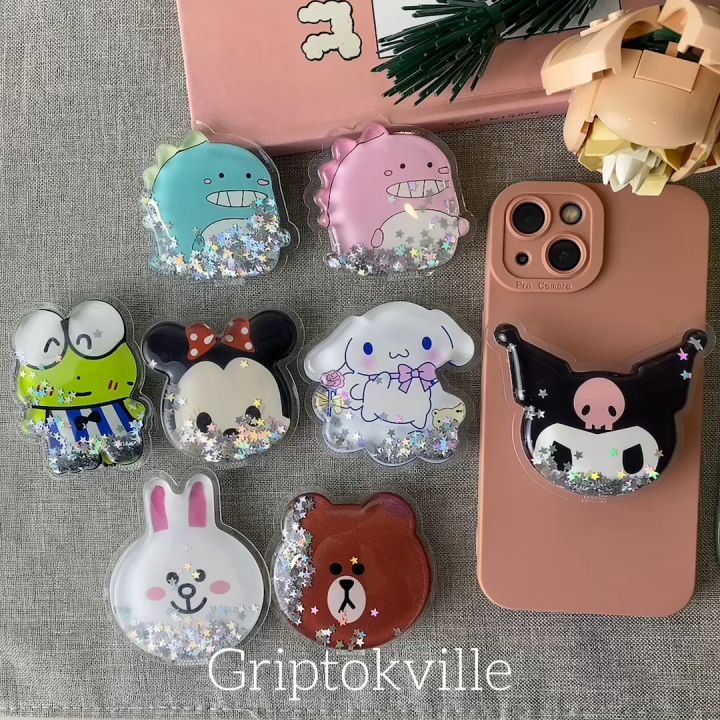Griptok Liquid แบบนิ่ม พร้อมกาวในตัว popsocket การ์ตูนติดหลังมือถือ ที่ติดโทรศัพท์ ที่ติดหลังมือ ...