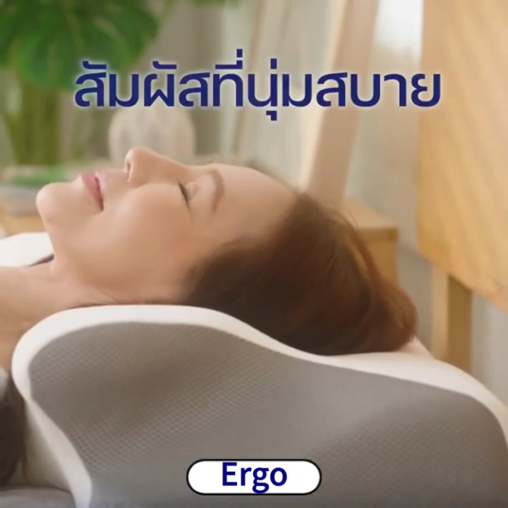 หมอน Ergolab Deep Sleep บรรเทาอาการปวดคอและปรับปรุงคุณภาพการนอนหลับให้คุณนอนหลับสบาย | Lazada.co.th