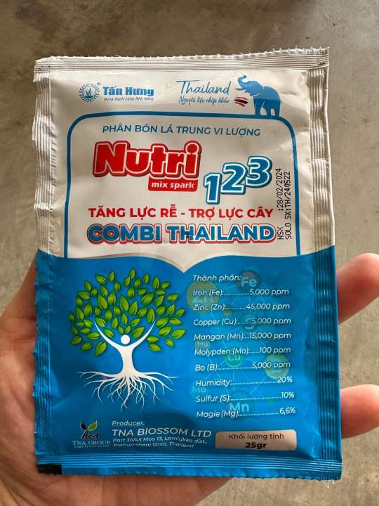Phân bón lá trung vi lượng COMBI THAILAND NUTRI MIX SPARK (Gói 25g ...