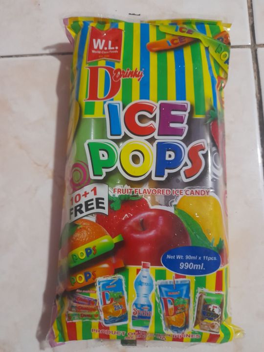 ICE POPS FRUIT FLAVORED ICE CANDY 10 +1 PIECES | Lazada PH