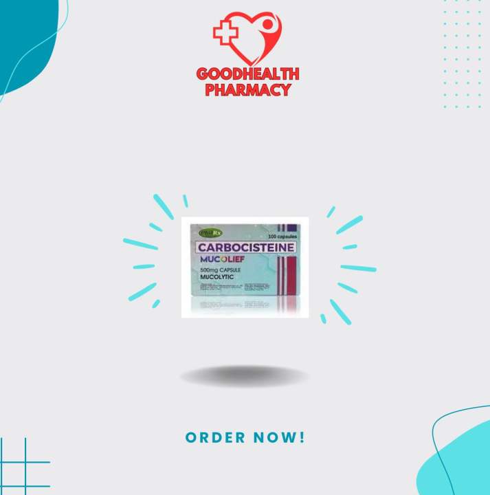 MUCOLIEF CARBOCISTEINE 500mg (1 capsule) | Lazada PH