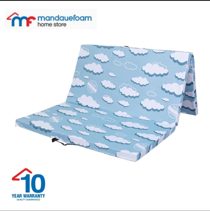 Mandaue Foam Flex Fold and Keep Mattress / Trifold Mattress / Foldable Mattress with 10 years ...