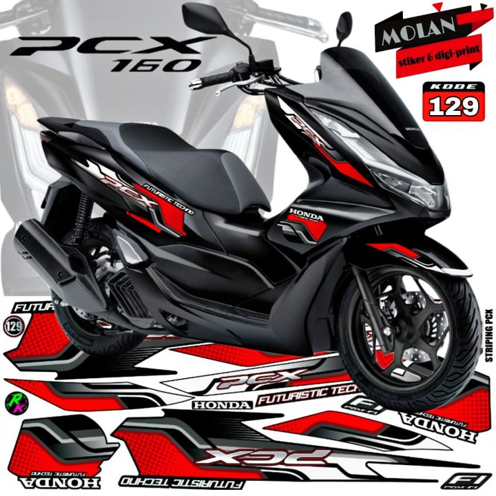Decal Sticker Striping Variasi All New Honda PCX 160 - New PCX 160 2022 ...