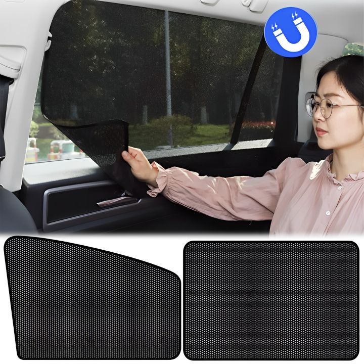 Car Magnetic Window Cover Car Sunshade UV Protection Universal ...