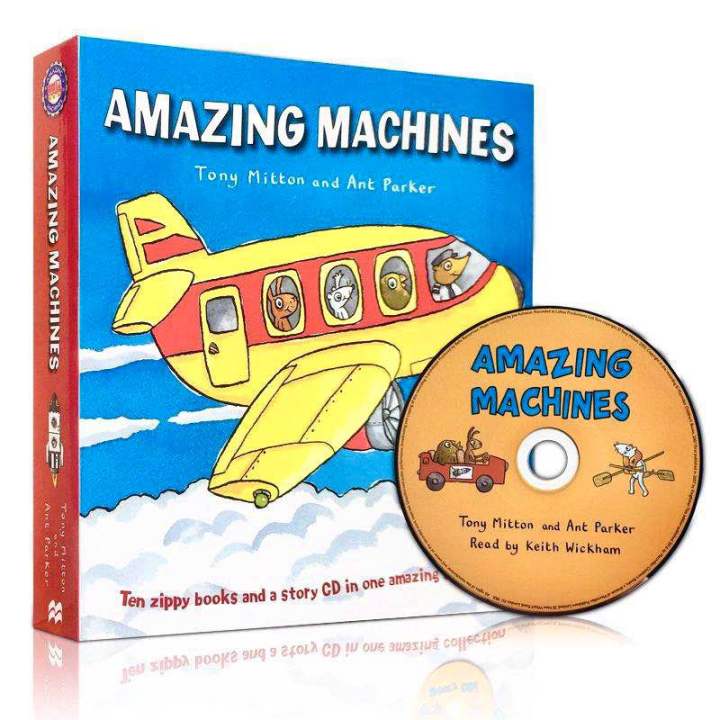 Amazing Machines 10 Books Box Set Collection With CD by Tony Mitton and ...