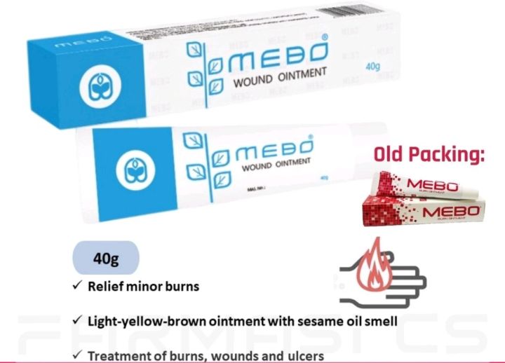 ORIGINAL [KKM Recommended] MEBO Ointment 40gm NEW PACKAGING Effective 1 ...