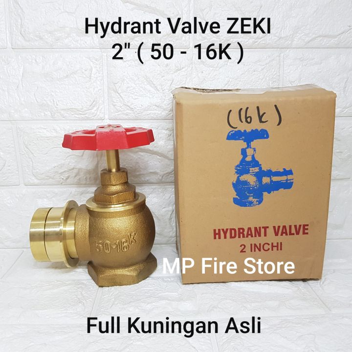 KRAN HIDRAN HYDRANT VALVE PEMADAM ZEKI 2 in 16K FULL KUNINGAN PREMIUM ...