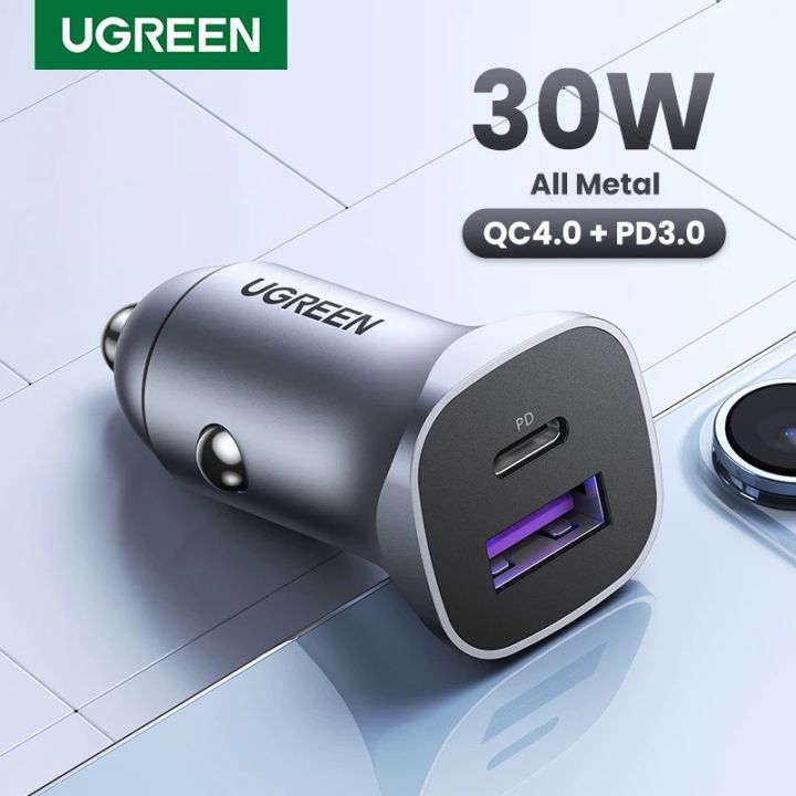 Ugreen Car Charger Type C Fast Charging USB for iPhone 15 14 14 Xiaomi ...