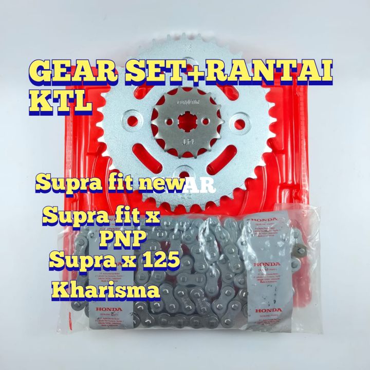 GEAR SET SUPRA FIT NEW REVO LAMA PLUS RANTAI SET ORIGINAL HONDA ...
