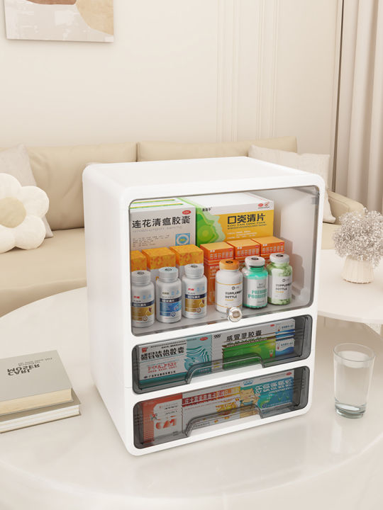 Large Size Home Use First Aid Kit Medicine Box Drawer Style Storage ...