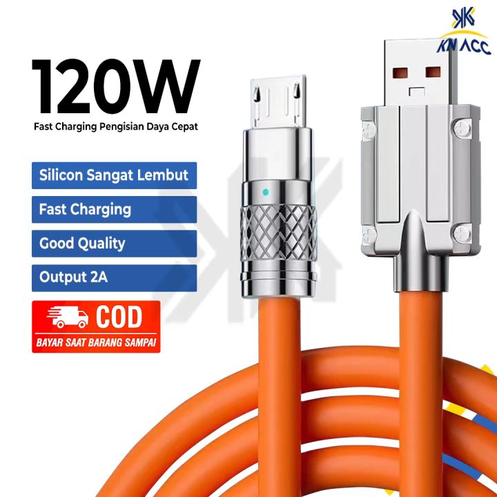 [KN ACC] USB KABEL DATA CHARGER CASAN MICRO / TYPE TIPE C FAST CHARGING 120W MURAH | Lazada ...