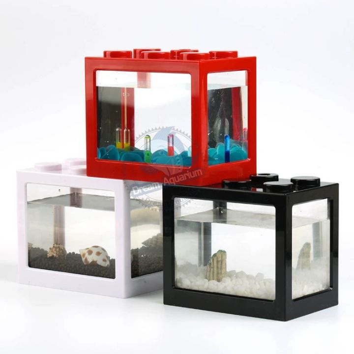 Betta Fish Aquarium Creative large Lego Block Fish Tank | Lazada PH