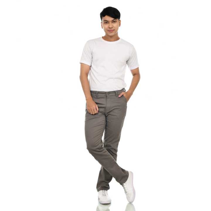 cinos panjang Chino polos pria bahan Hugo boss warna best seller ...