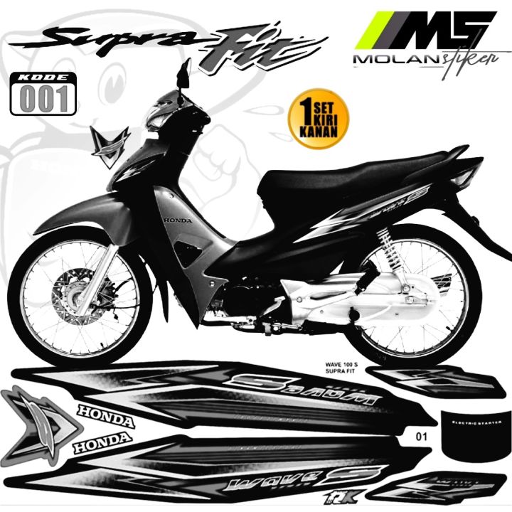 Decal Sticker Striping Variasi Supra Fit New 2006-2007 /Honda Supra Fit ...
