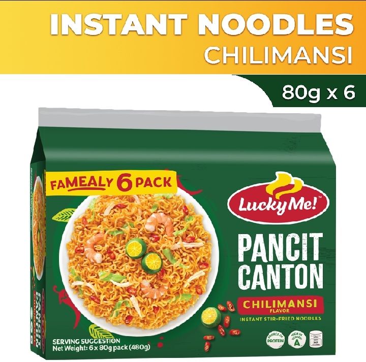 Lucky Me! Pancit Canton Chilimansi Multipack 80g x6 (Nov 2024 exp. date ...
