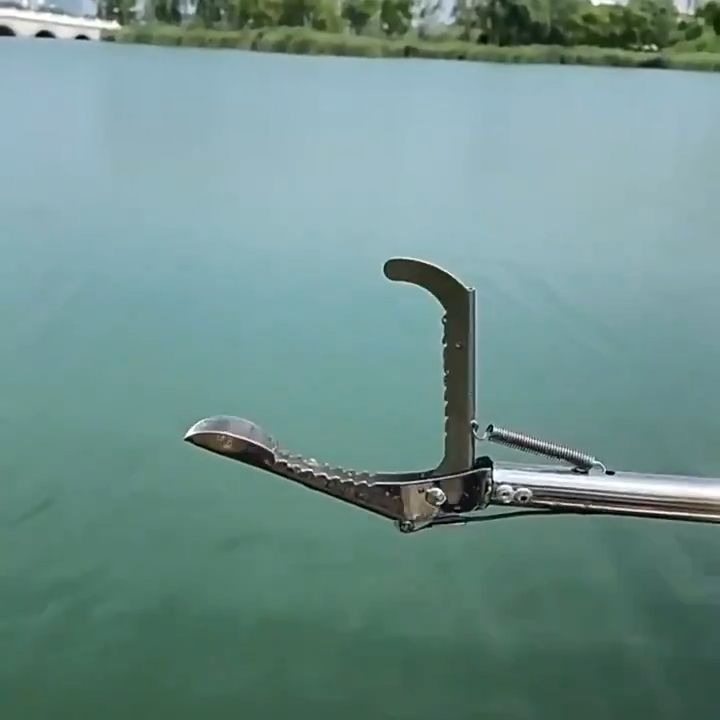 🔥READY STOCK🔥150/120/75cm Snake Catching Clip Stainless Steel Eel Clip ...