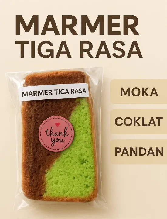 Marmer Cake 3 Rasa | Lazada Indonesia