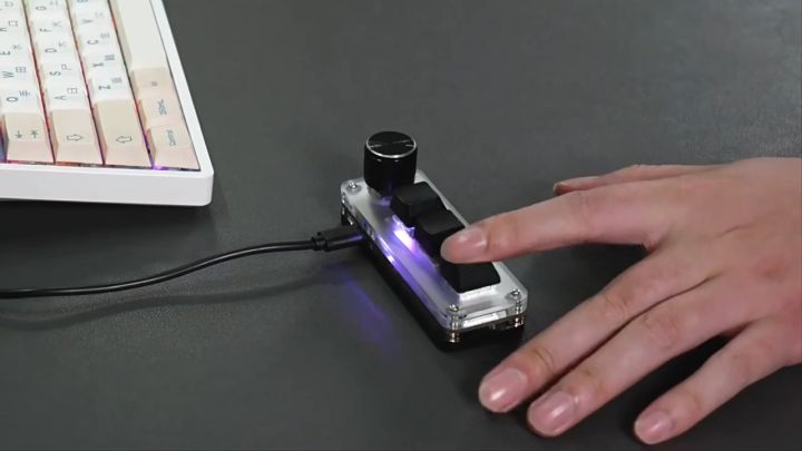 Macropad Macro Mechanical Keyboard RGB Mini Gaming Mini 3 Keys Knob ...